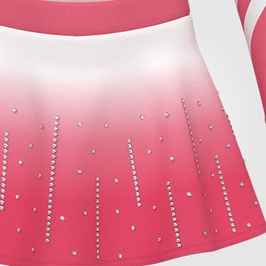 2 piece pink youth cheer outfit - CSTOWNCHEER